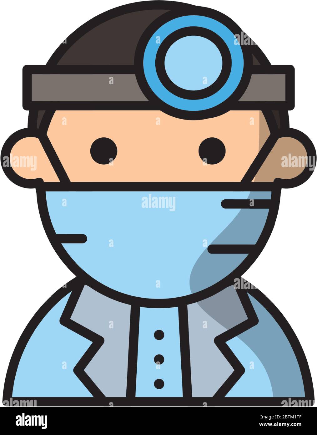 Worker wearing dust mask Stock Vector Images - Alamy