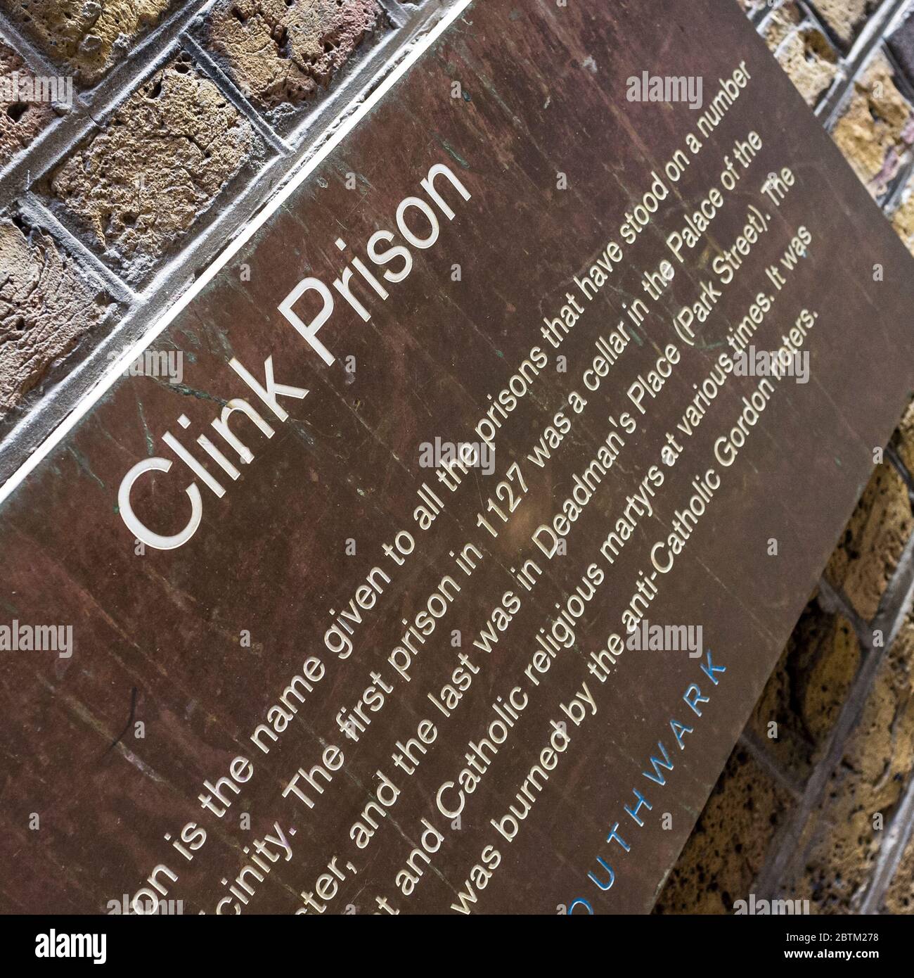 Clink prison hi-res stock photography and images - Alamy