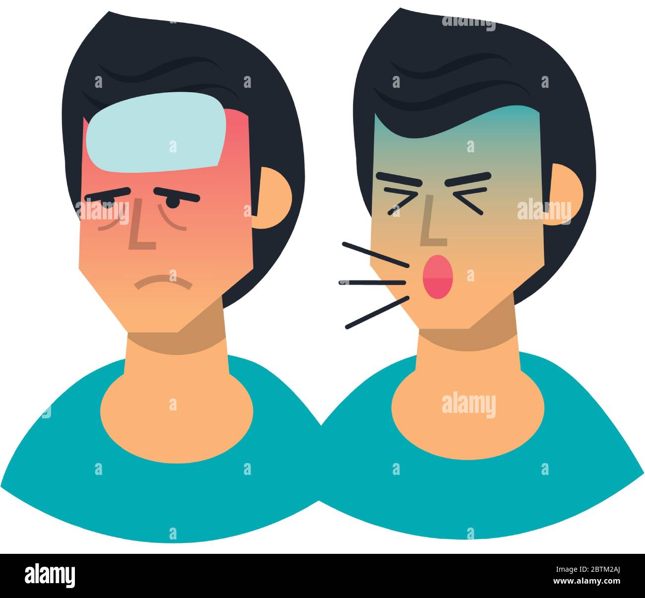Very sick adults Stock Vector Images - Alamy