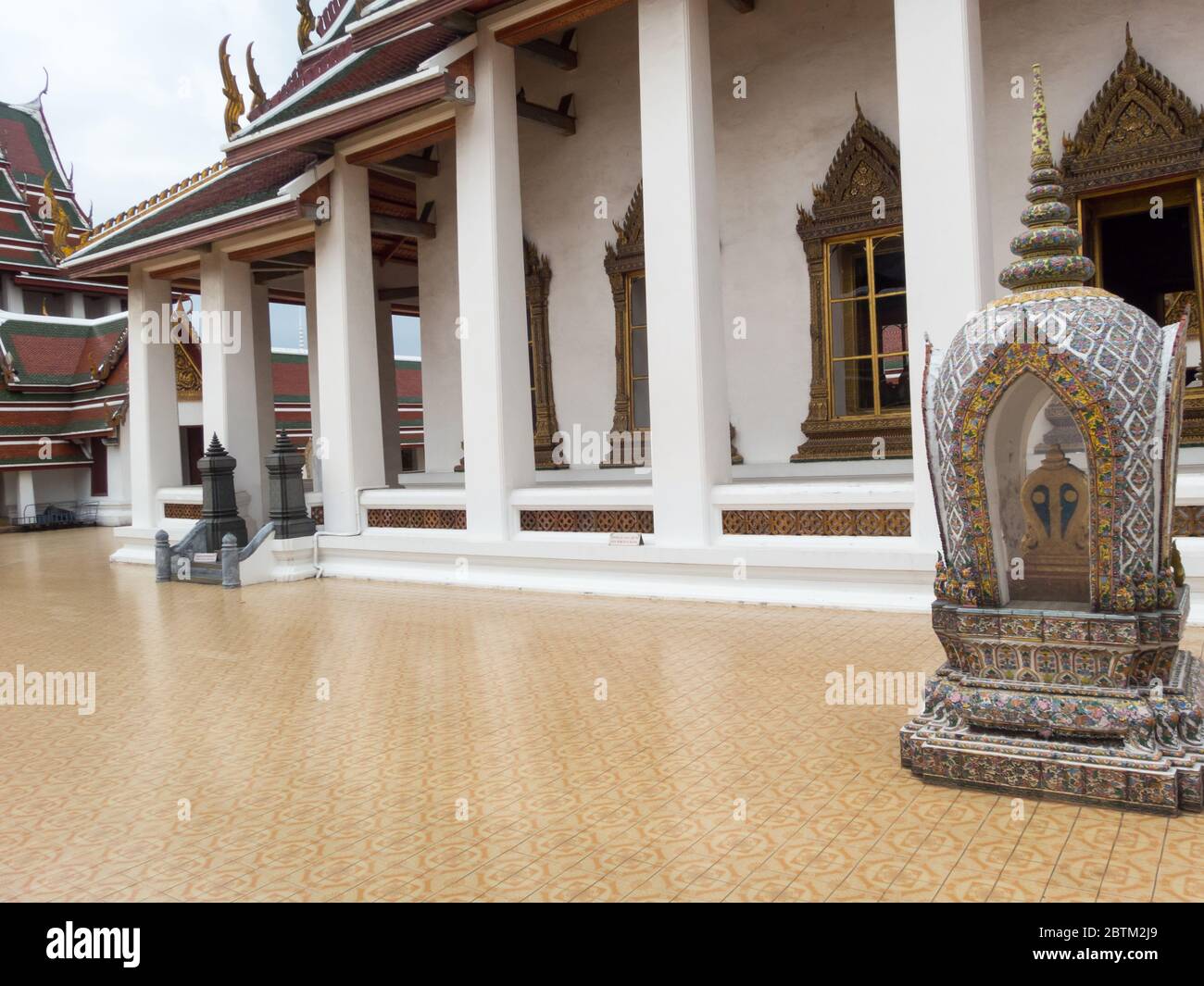Wat Saket Ratcha Wora Maha Wihan Bangkok Thailand.The temple Wat Sa Ket is an ancient temple in ...