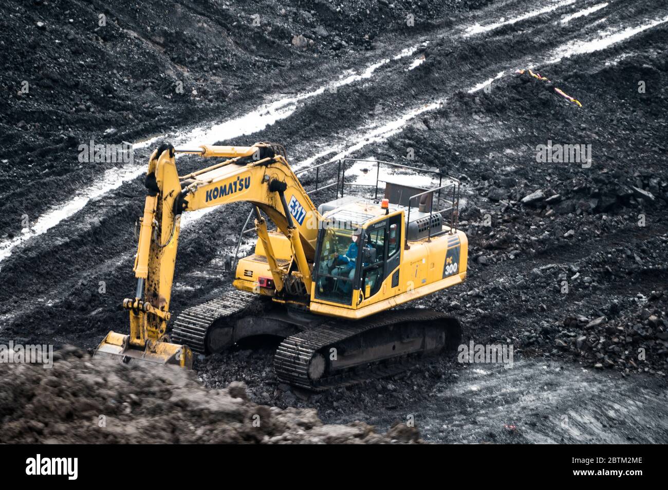 Open Pit Coal mining in Borneo indonesia Stock Photo - Alamy