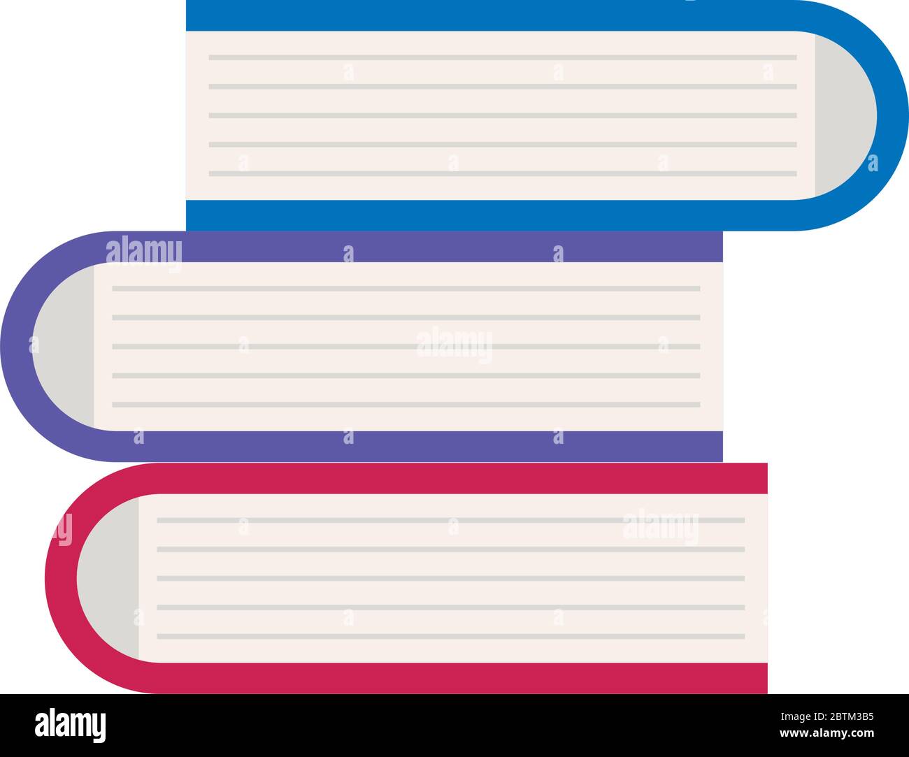 pile of books, on white background, stack of books, concept of learning ...