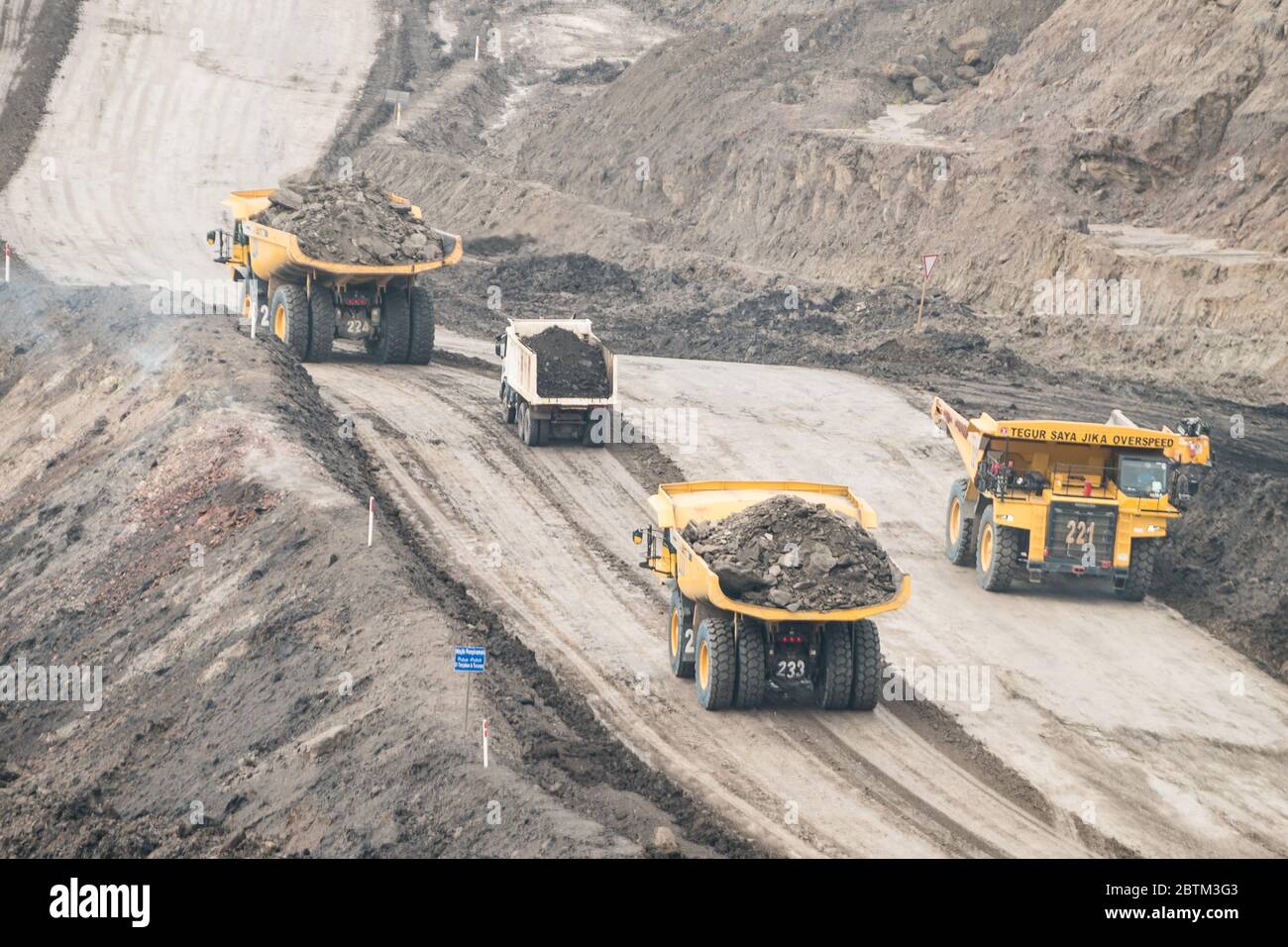 Open Pit Coal mining in Borneo indonesia Stock Photo - Alamy
