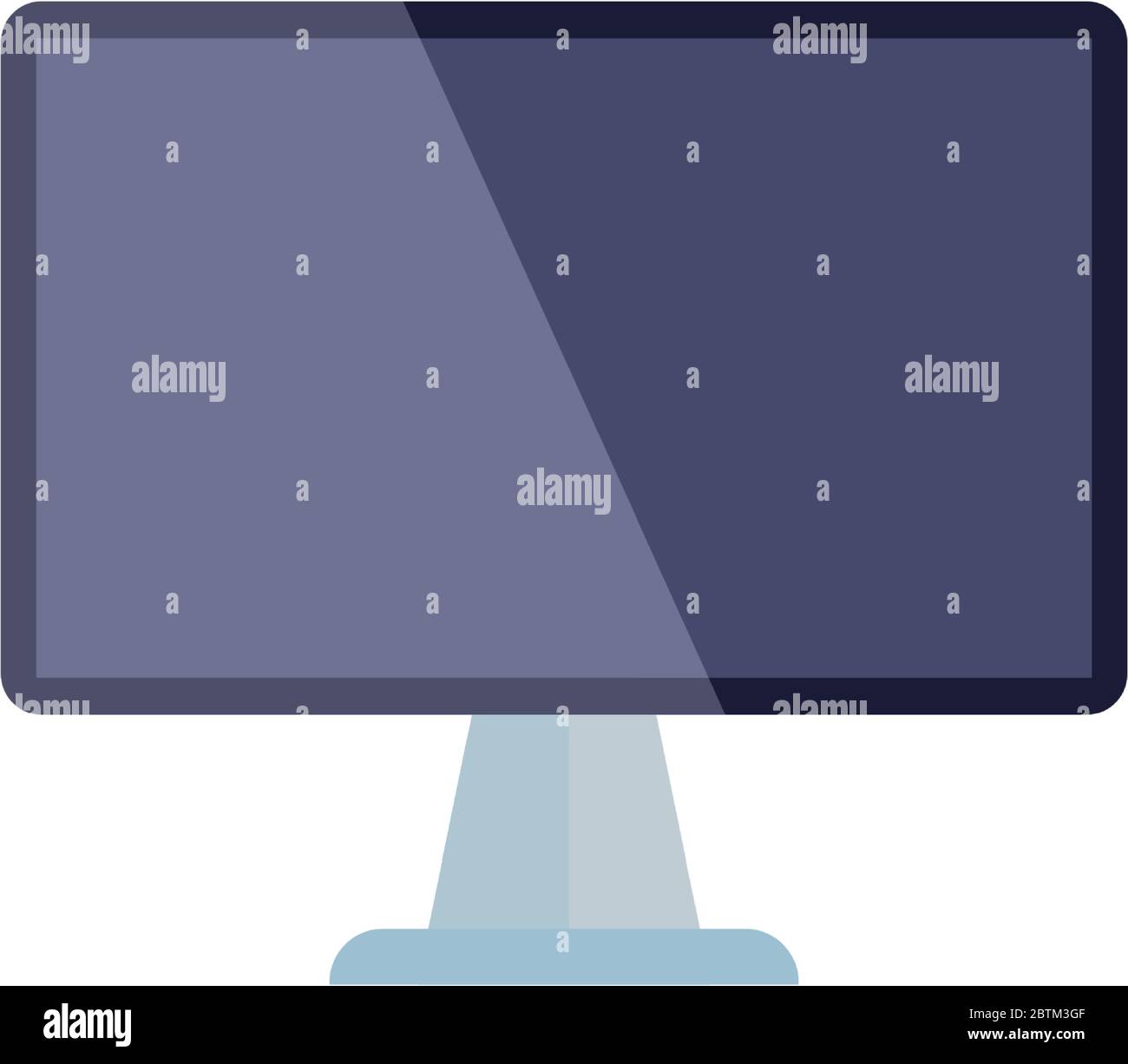computer screen isolated on a white background Stock Vector Image & Art ...