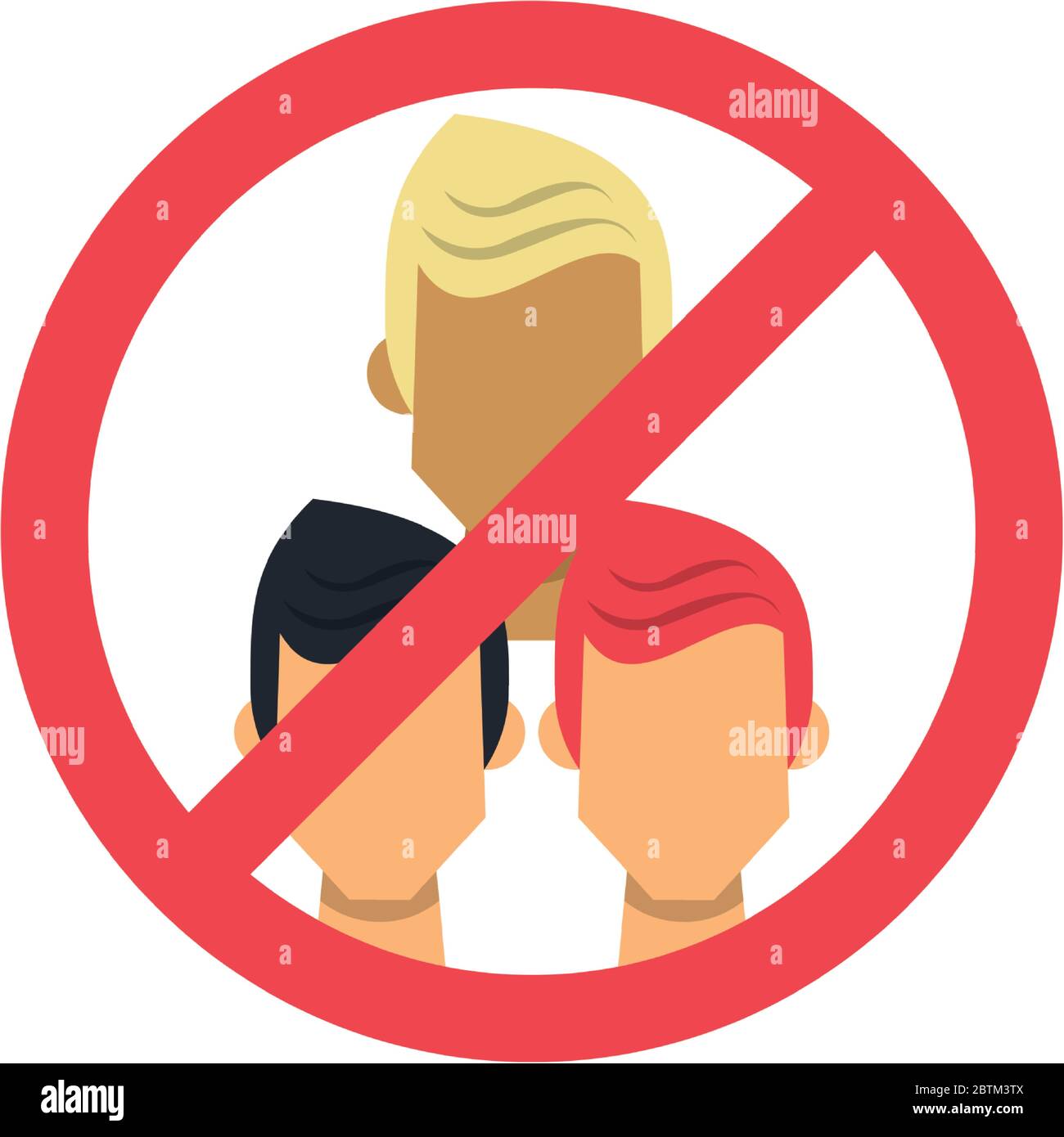 avoid the crowds signal isolated icon Stock Vector Image & Art - Alamy