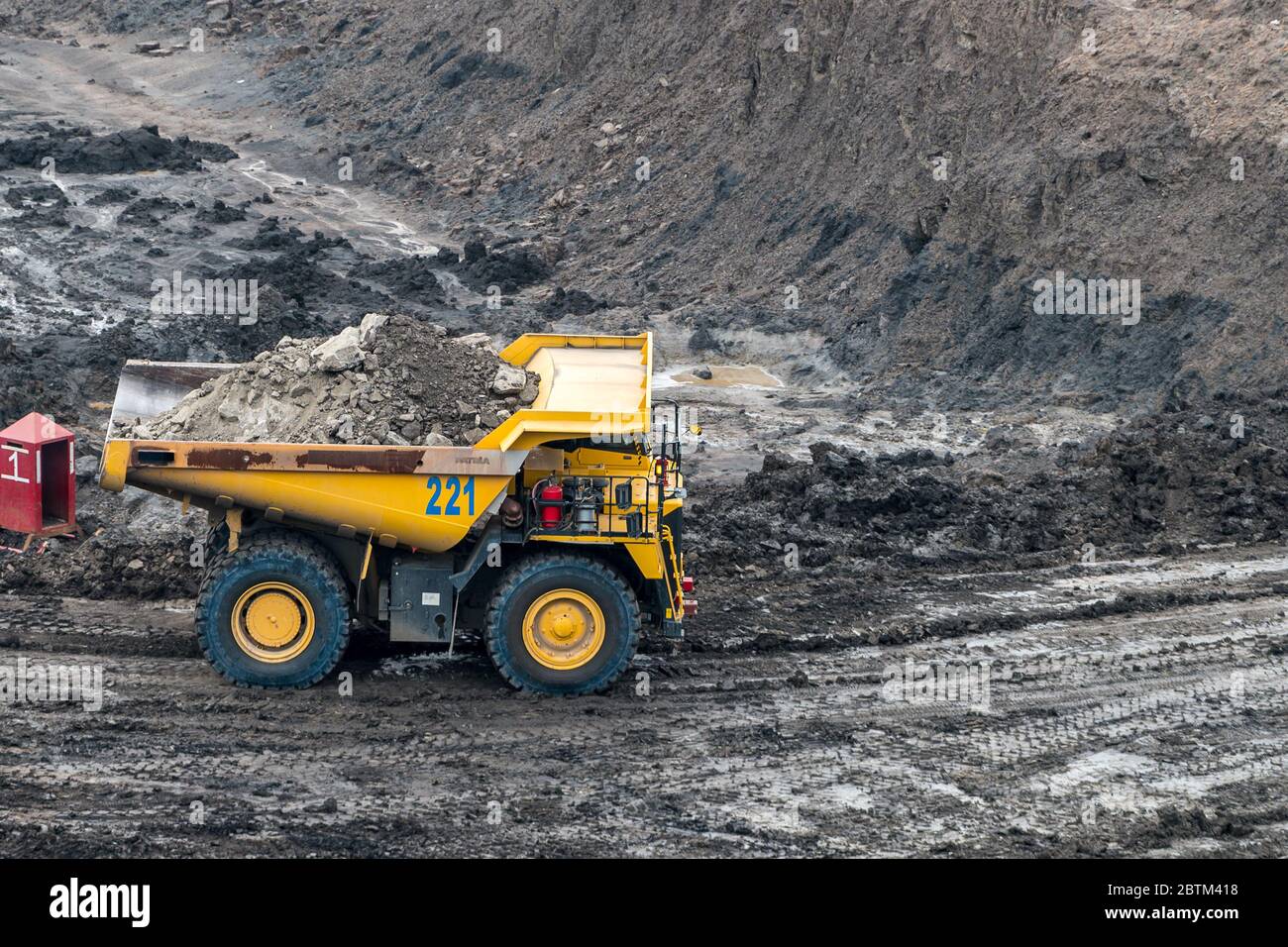 Open Pit Coal mining in Borneo indonesia Stock Photo - Alamy
