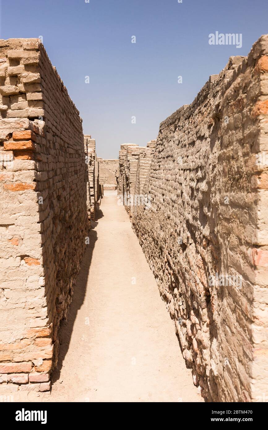 Mohenjo daro, DK Area, archaeological site of Indus Valley Civilisation ...