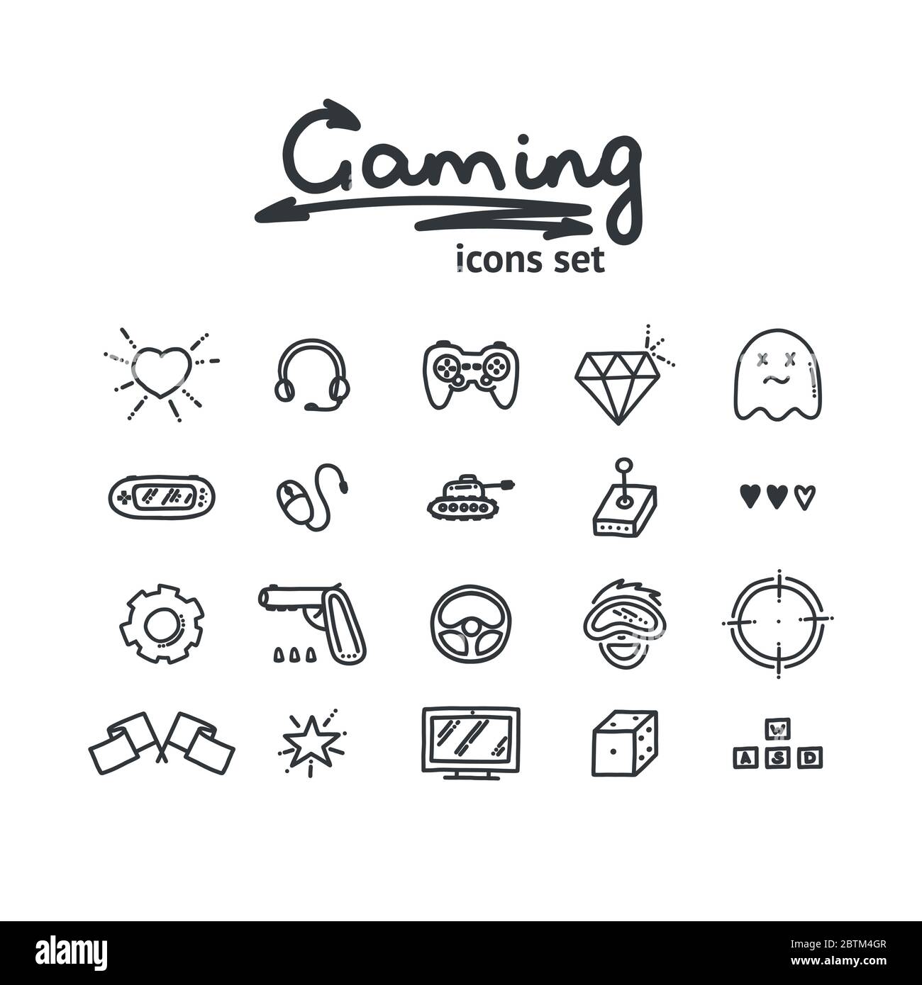 Doodle settings Stock Vector Images - Alamy