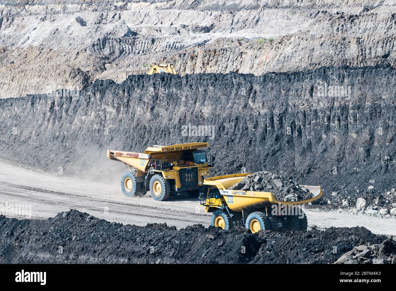 Open Pit Coal mining in Borneo indonesia Stock Photo - Alamy