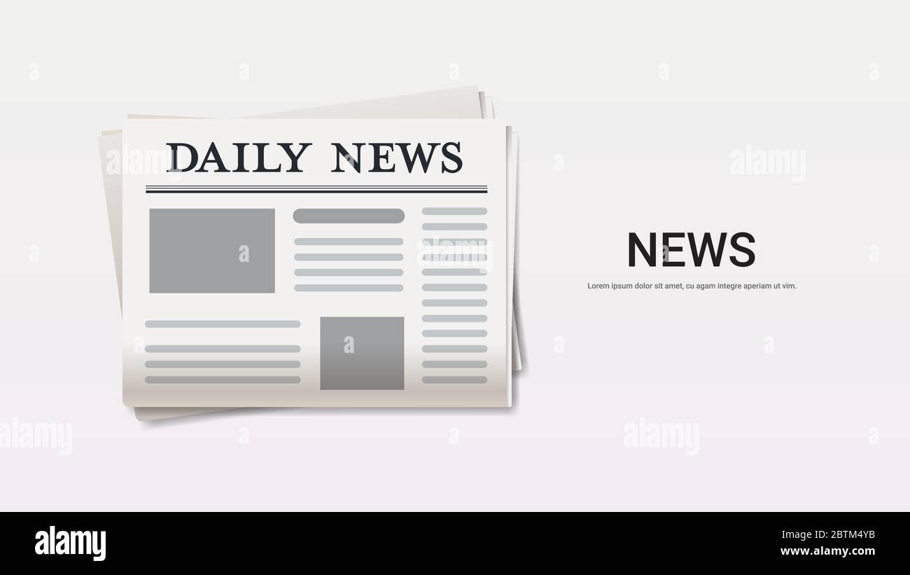 daily news newspaper breaking news headline press mass media concept ...