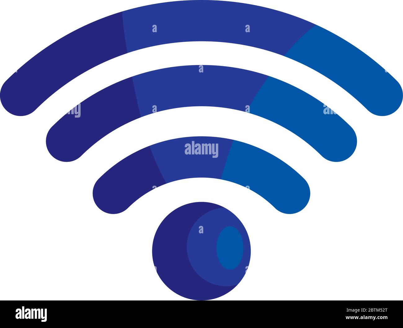 wifi icon, wifi signal symbol on white background Stock Vector Image ...