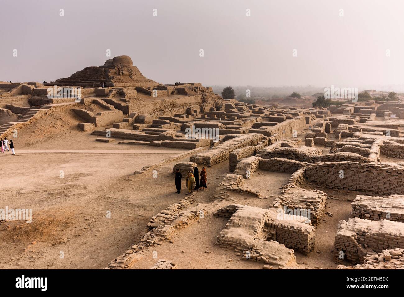 Mohenjo daro, stupa mound, archaeological site of Indus Valley ...