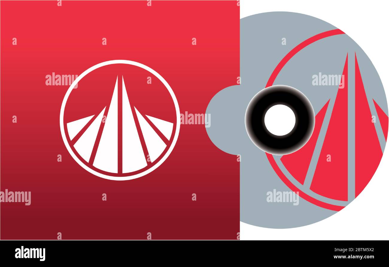 compact disk with stationery template Stock Vector Image & Art - Alamy