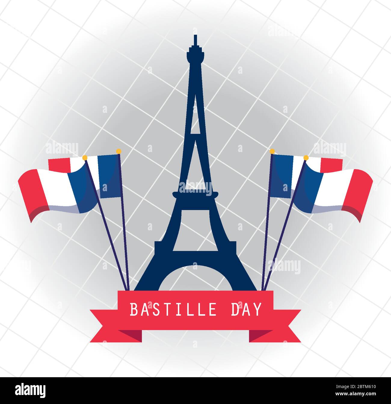 france eiffel tower with flags design, Happy bastille day and french ...