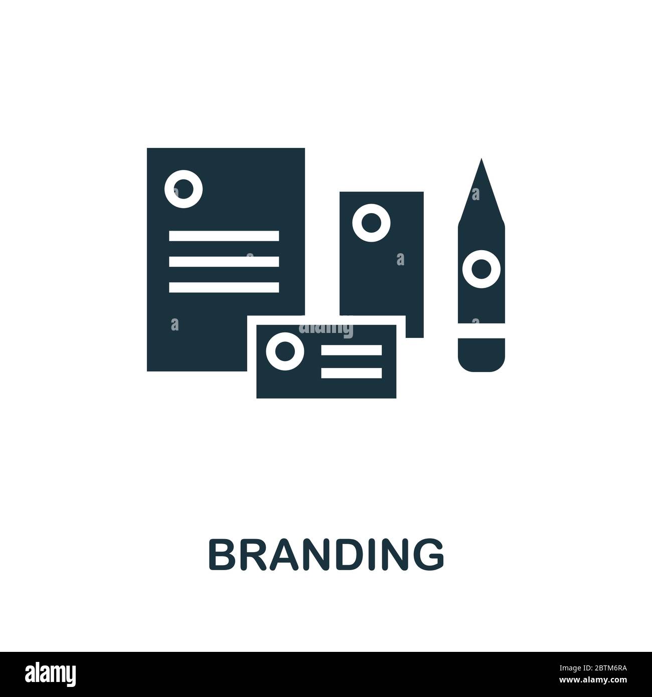 Branding icon. Simple illustration from creative package collection ...