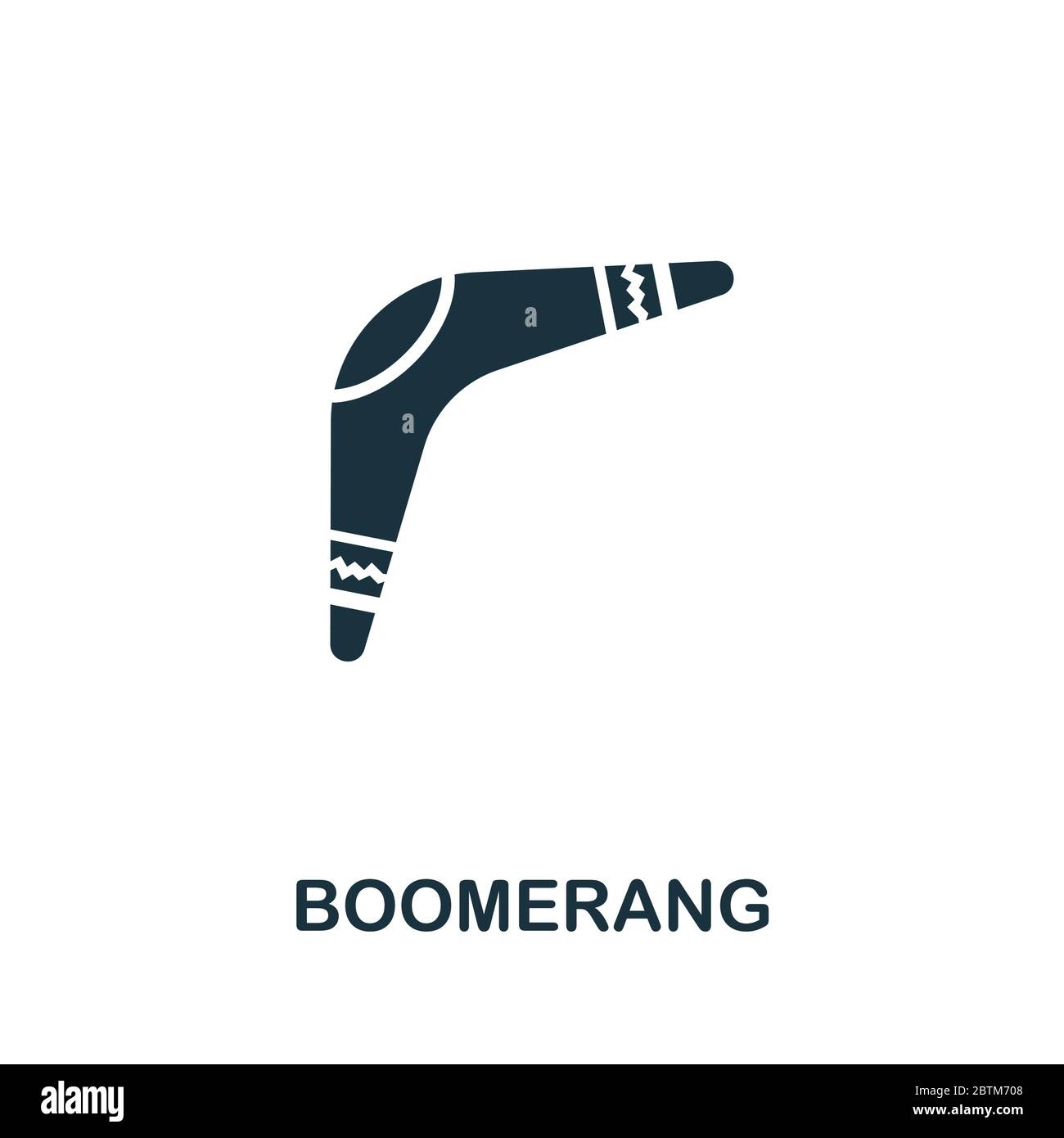 Boomerang icon from australia collection. Simple line Boomerang icon ...
