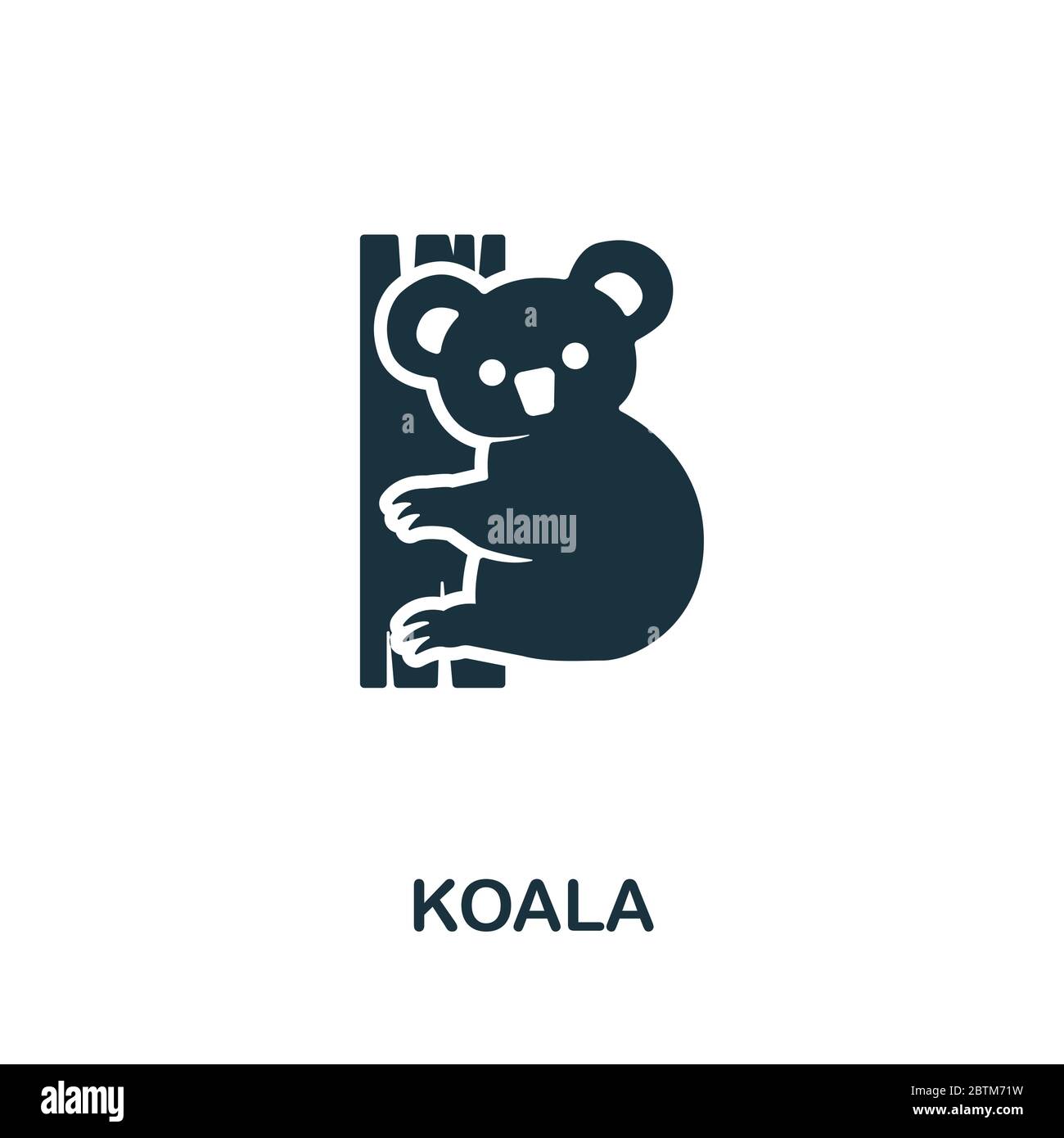Koala icon from australia collection. Simple line Koala icon for ...