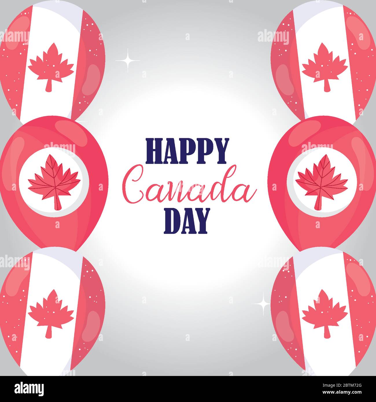 Canadian balloons design, Happy canada day holiday and national theme ...
