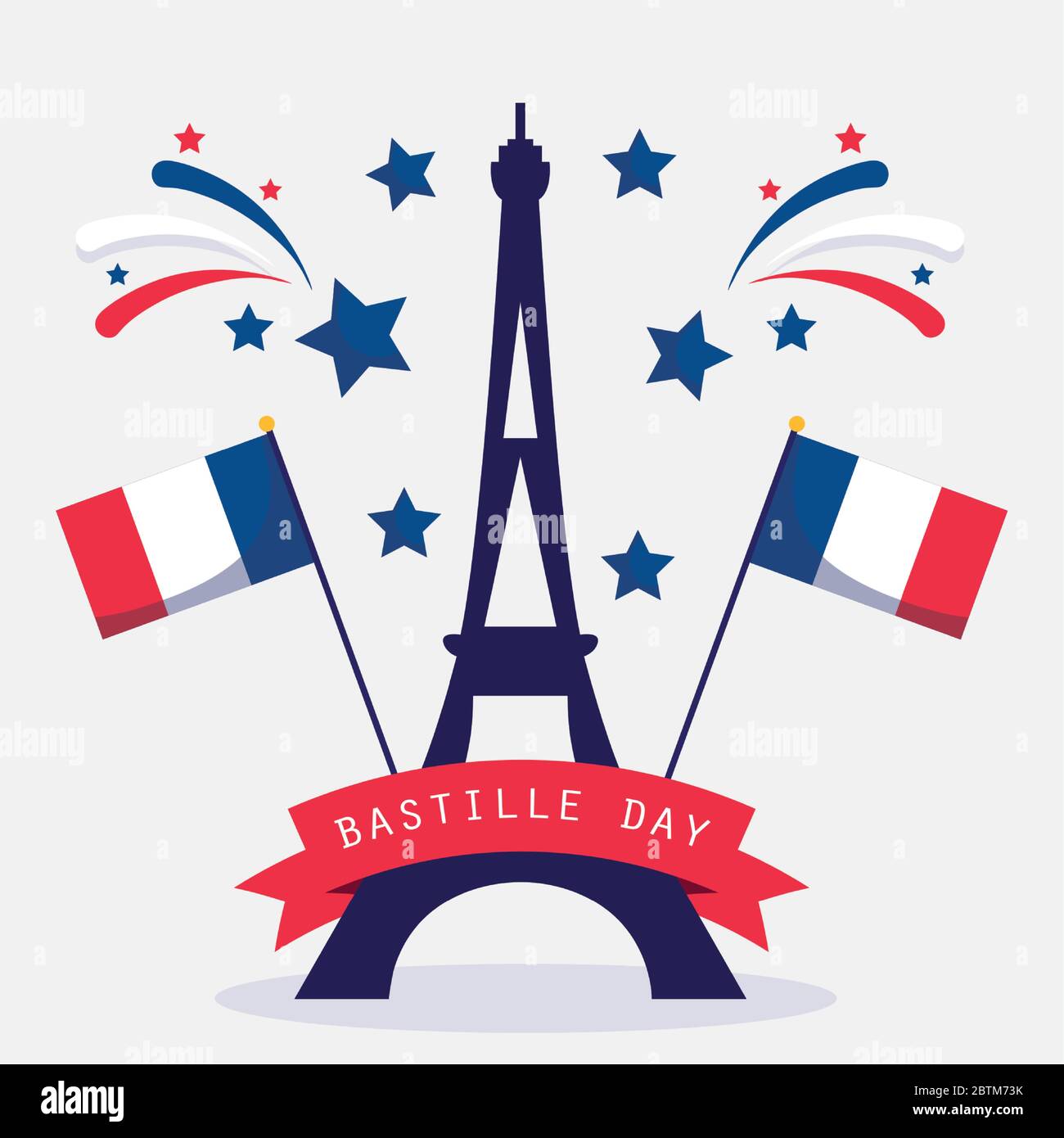 france eiffel tower and flags design, Happy bastille day and french ...