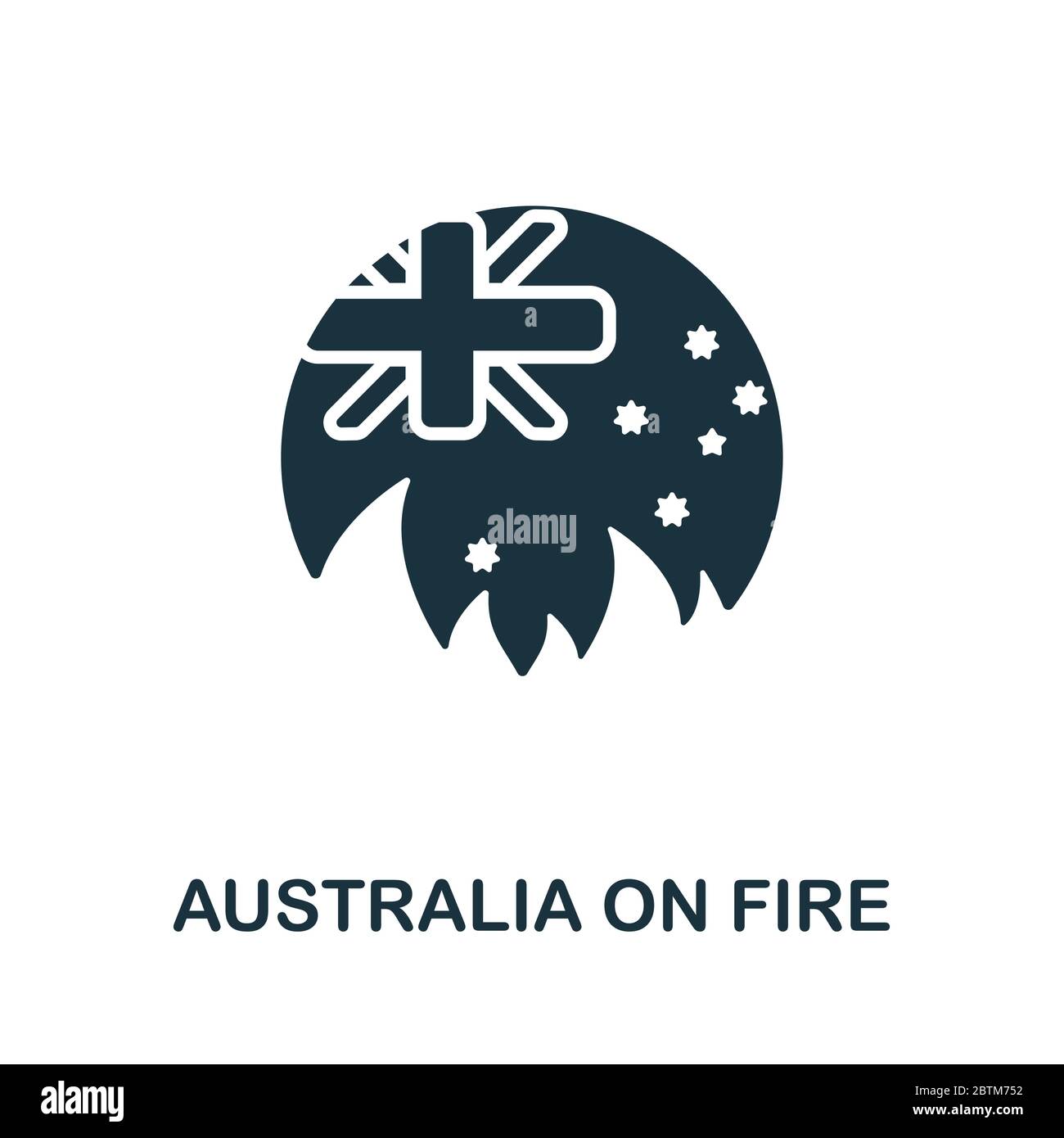 Australia On Fire icon from australia collection. Simple line Australia ...