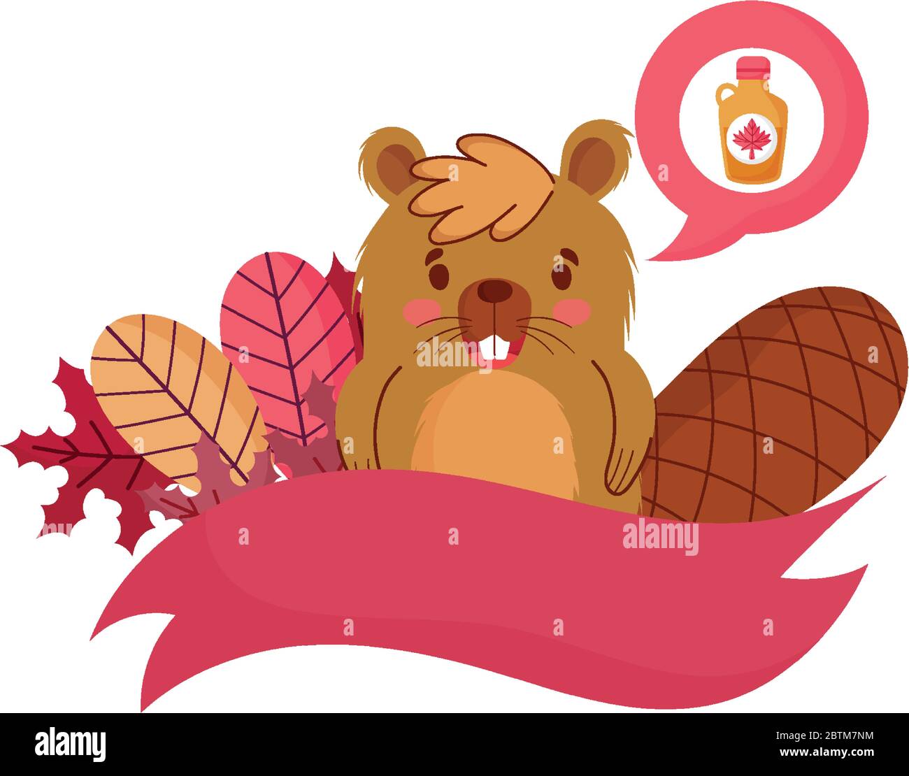 Beaver with canadian maple syrup design, Happy canada day holiday and ...