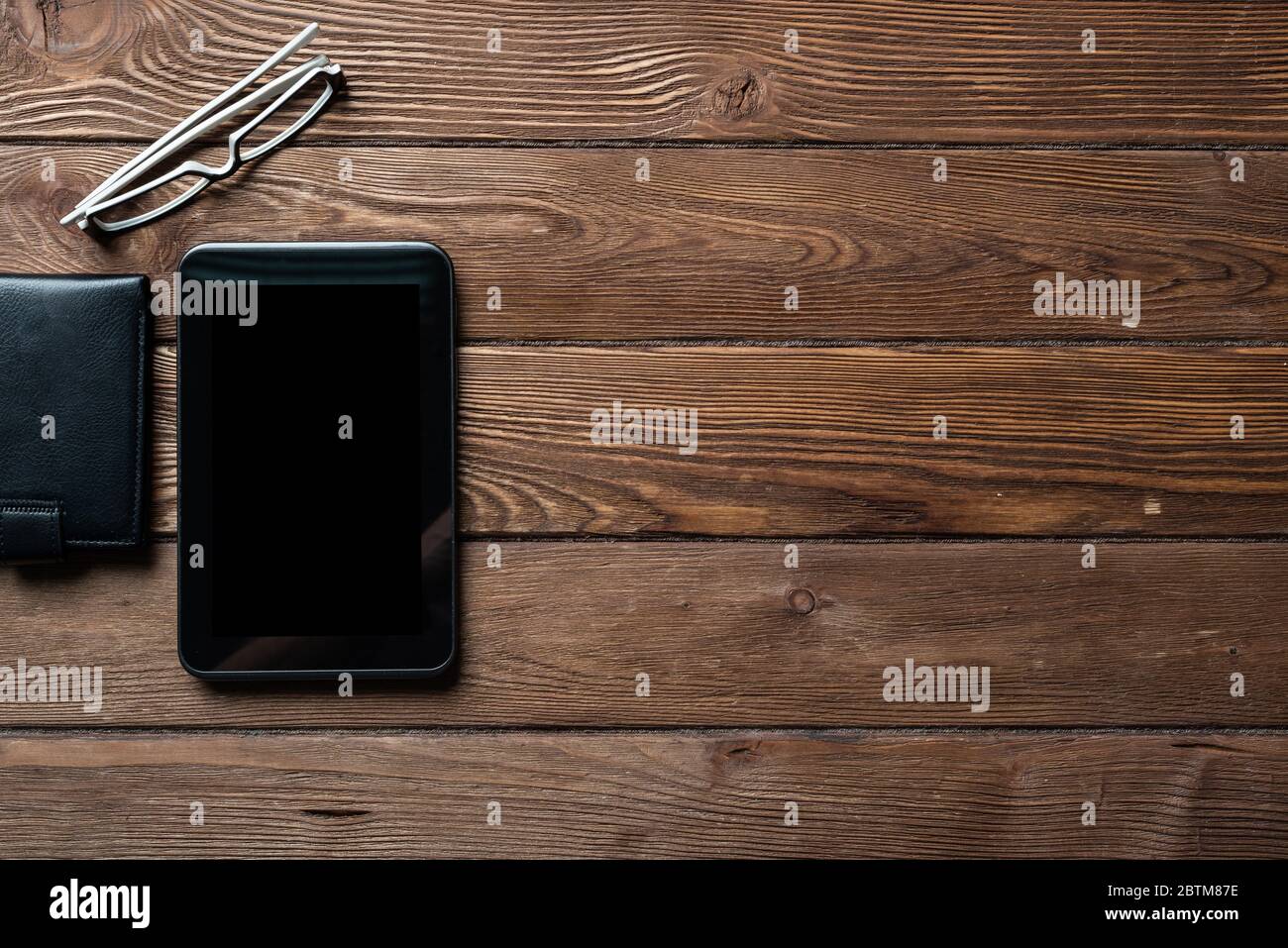 Still life of office workspace with supplies Stock Photo - Alamy