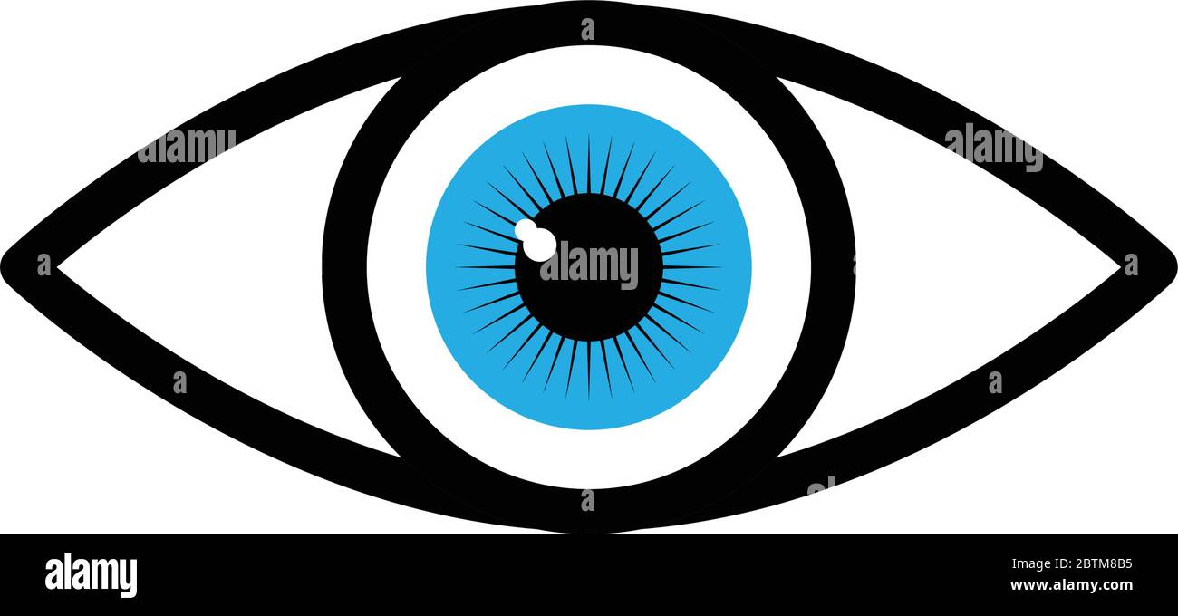 eye icon. blue eye symbols for web design Stock Vector Image & Art - Alamy