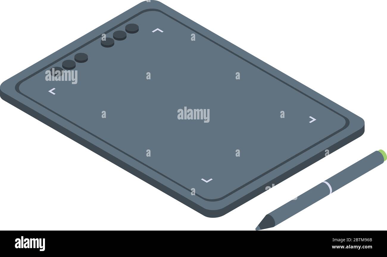 Art paint tablet icon, isometric style Stock Vector Image & Art - Alamy