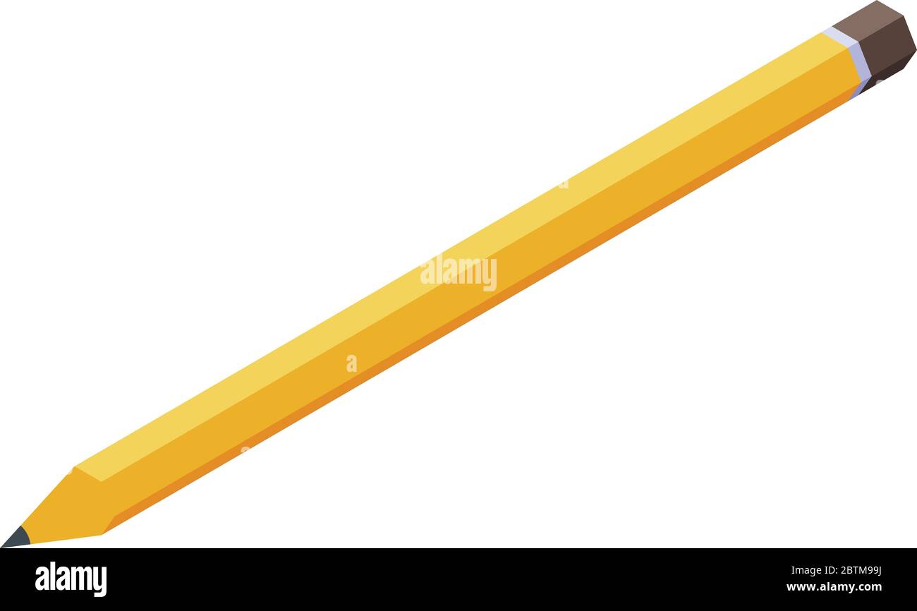 Drawing pencil icon, isometric style Stock Vector Image & Art - Alamy