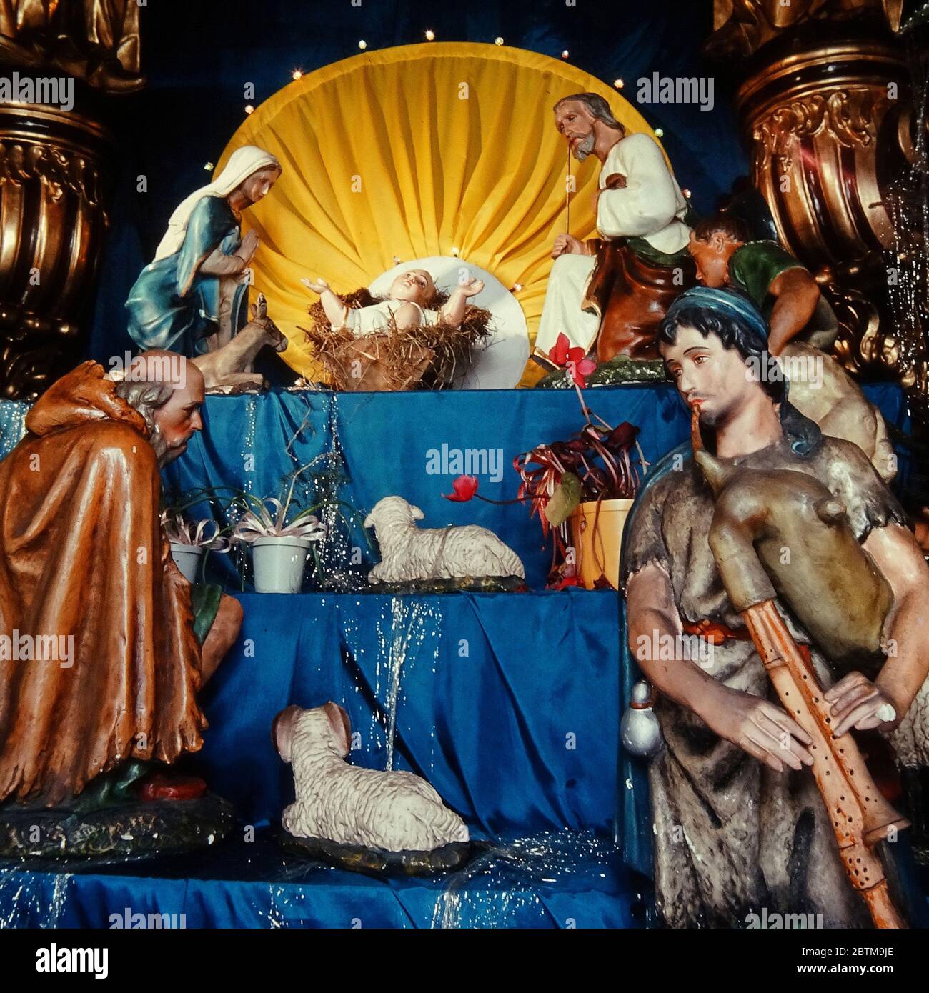 Nativity scene in Krakow church, Poland, Europe Stock Photo - Alamy