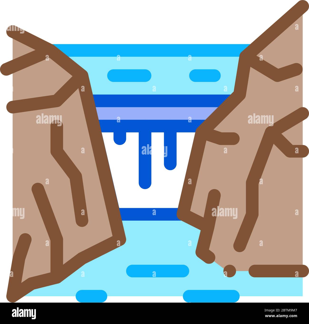 rocky terrain icon vector outline illustration Stock Vector Image & Art ...