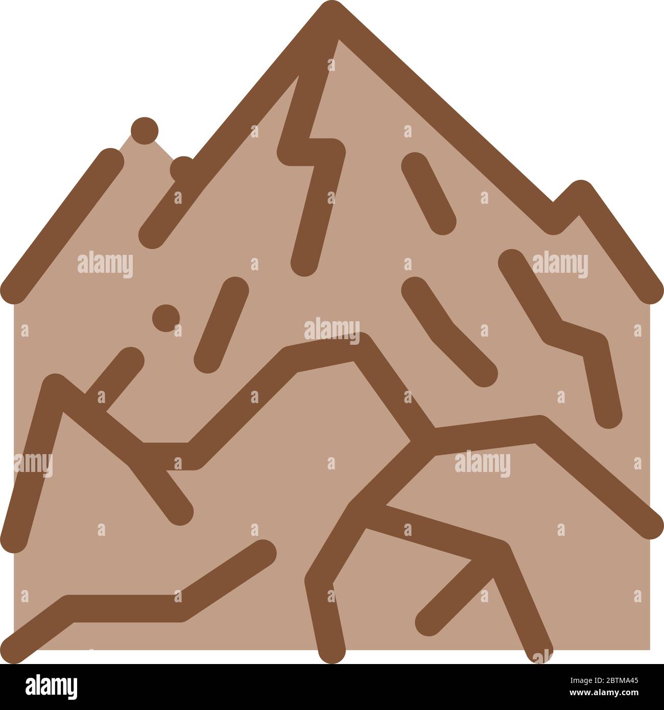 mountain view icon vector outline illustration Stock Vector Image & Art ...