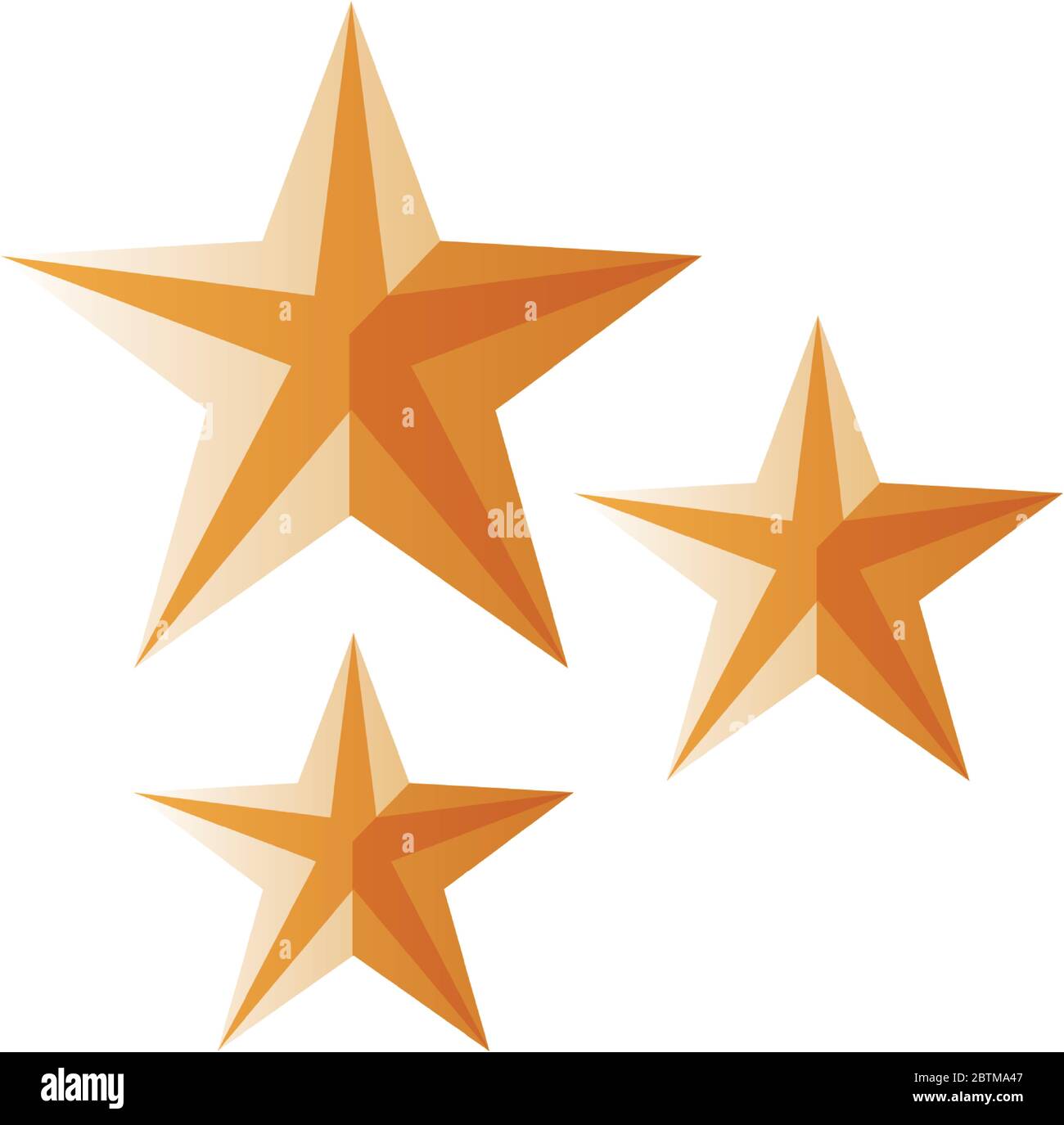 Star with number three Stock Vector Images - Alamy