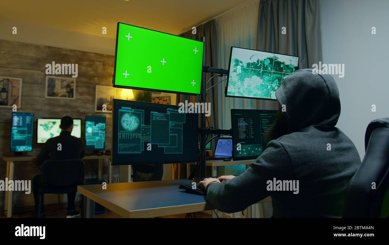 Team hackers making dangerous virus hi-res stock photography and images ...