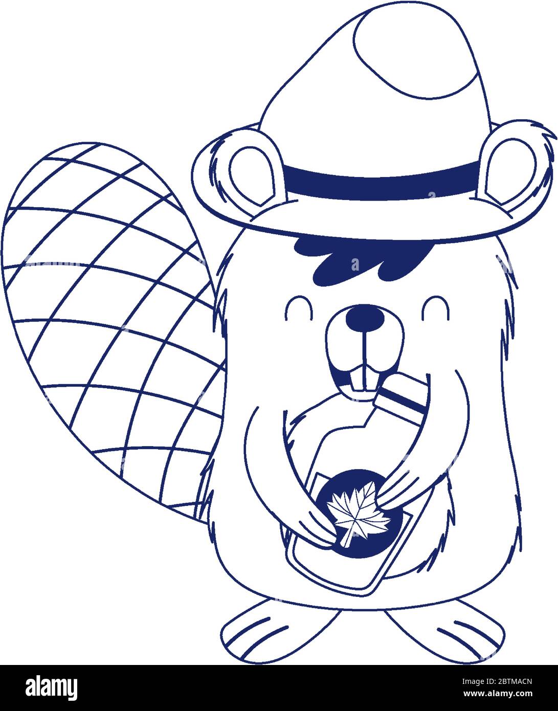 Beaver with canadian maple syrup design, Happy canada day holiday and ...