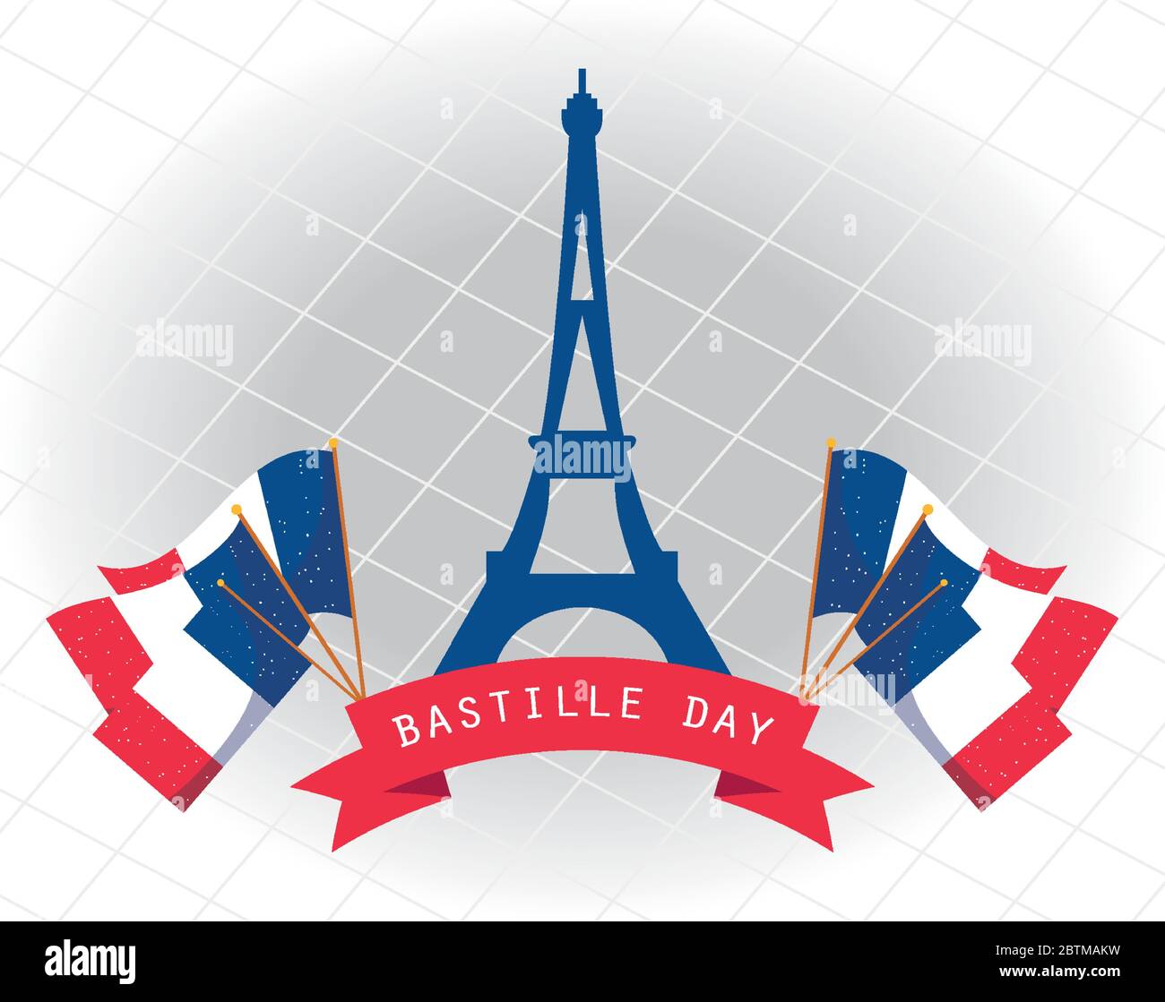 france eiffel tower with flags design, Happy bastille day and french ...