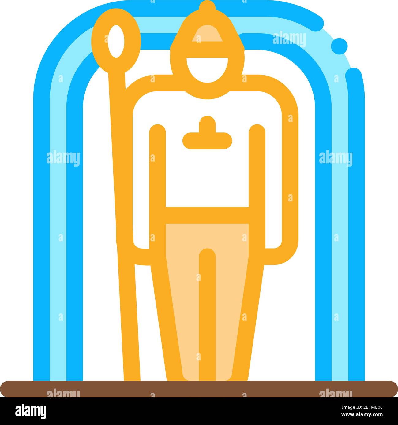 guard man icon vector outline illustration Stock Vector Image & Art - Alamy