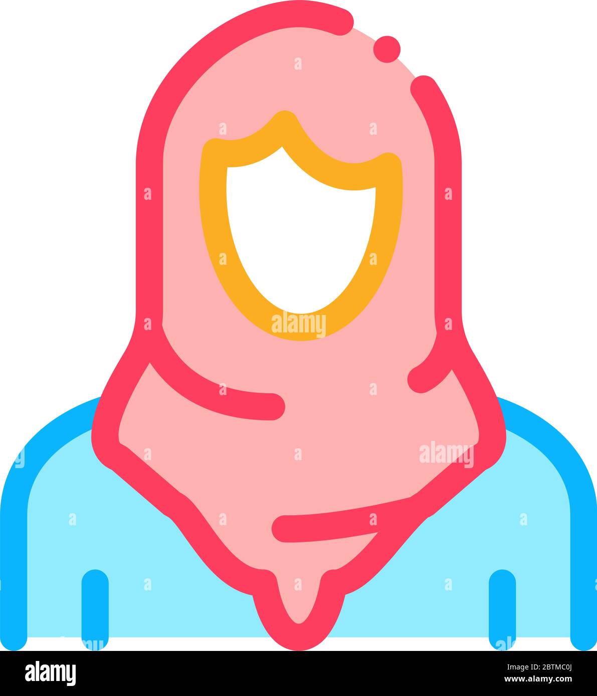 malaysian woman icon vector outline illustration Stock Vector Image ...