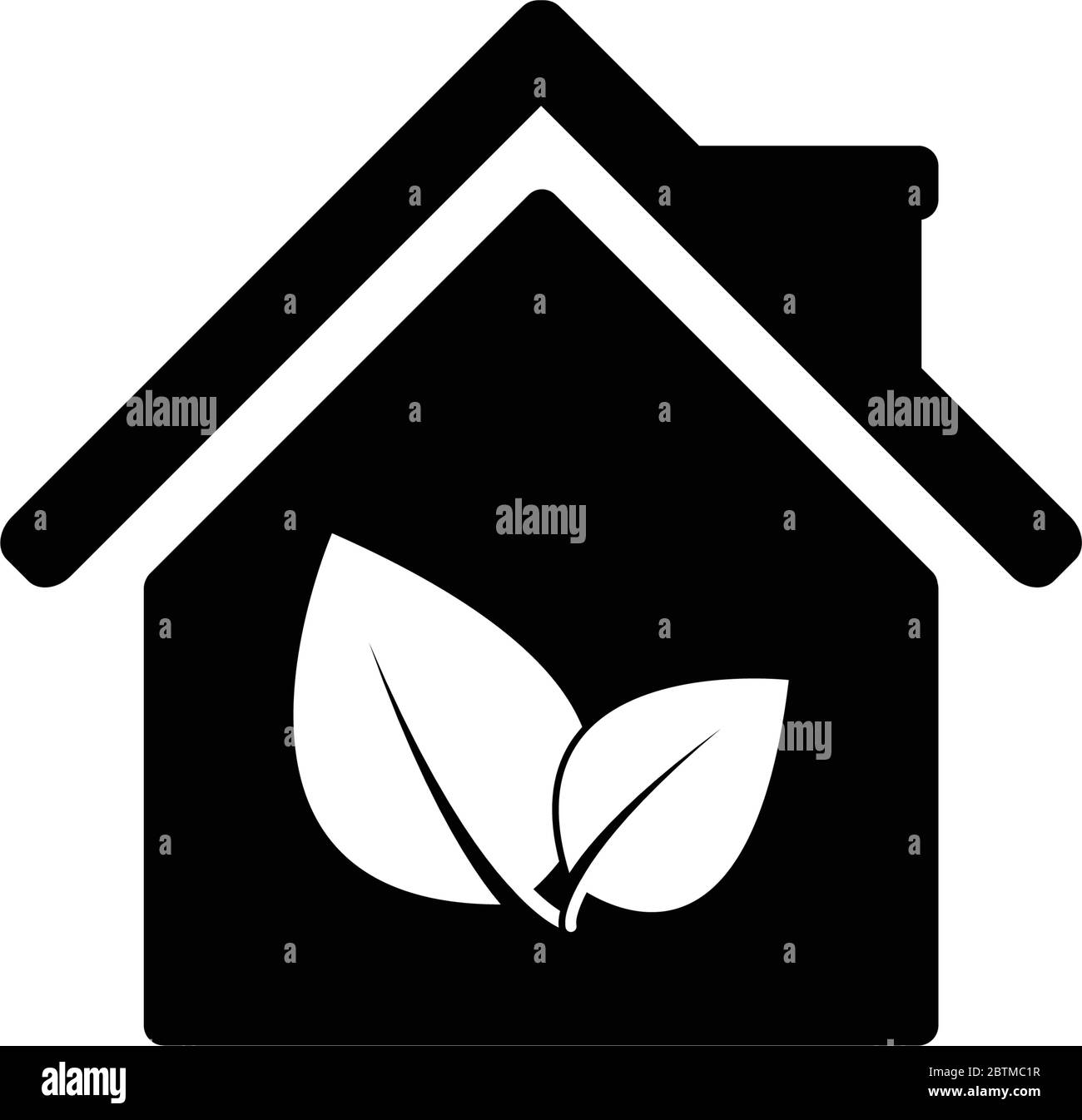Eco house icon - vector sign Stock Vector Image & Art - Alamy