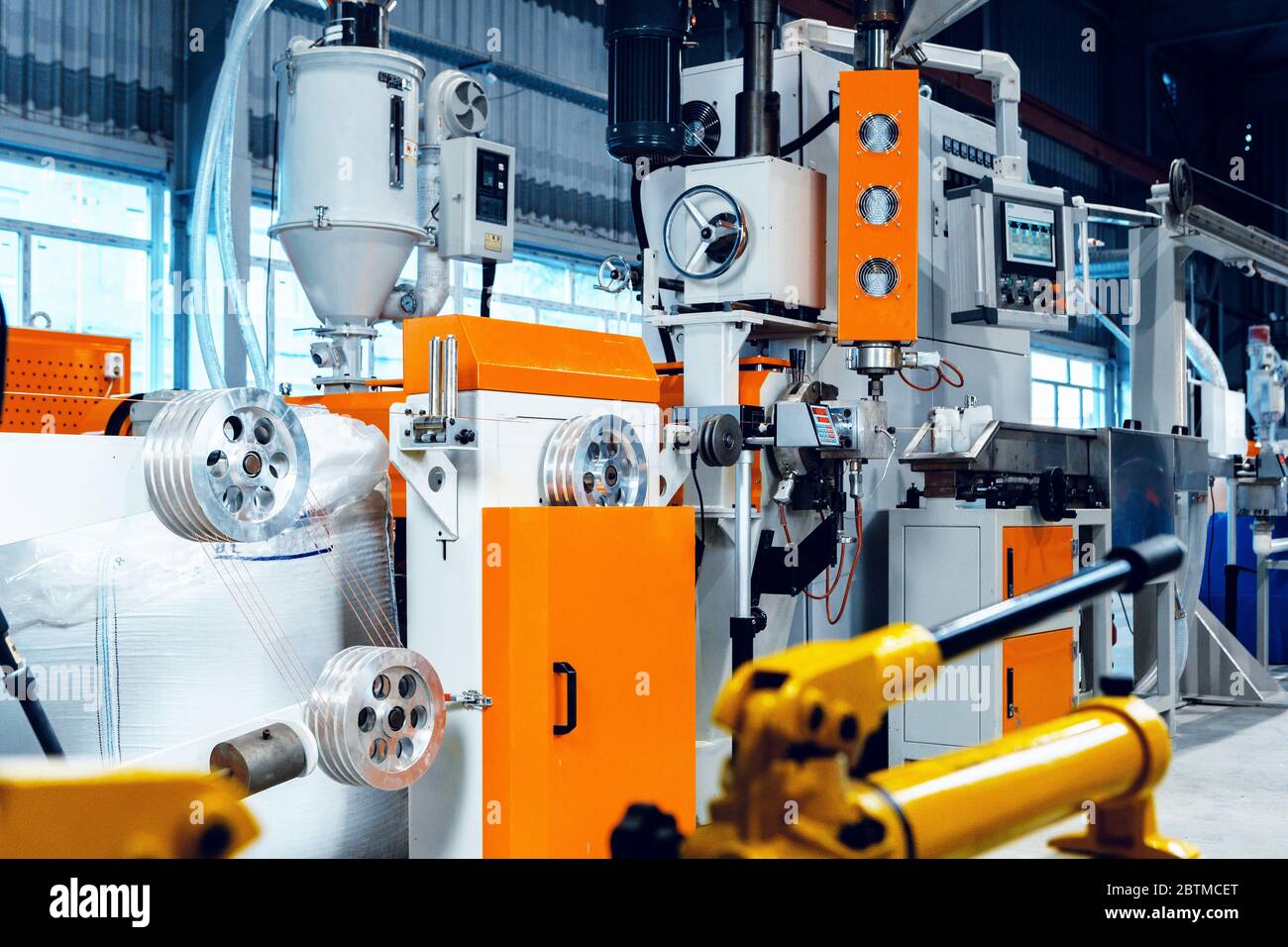 Inside the new factory manufacturing electrical cable. Cable production ...