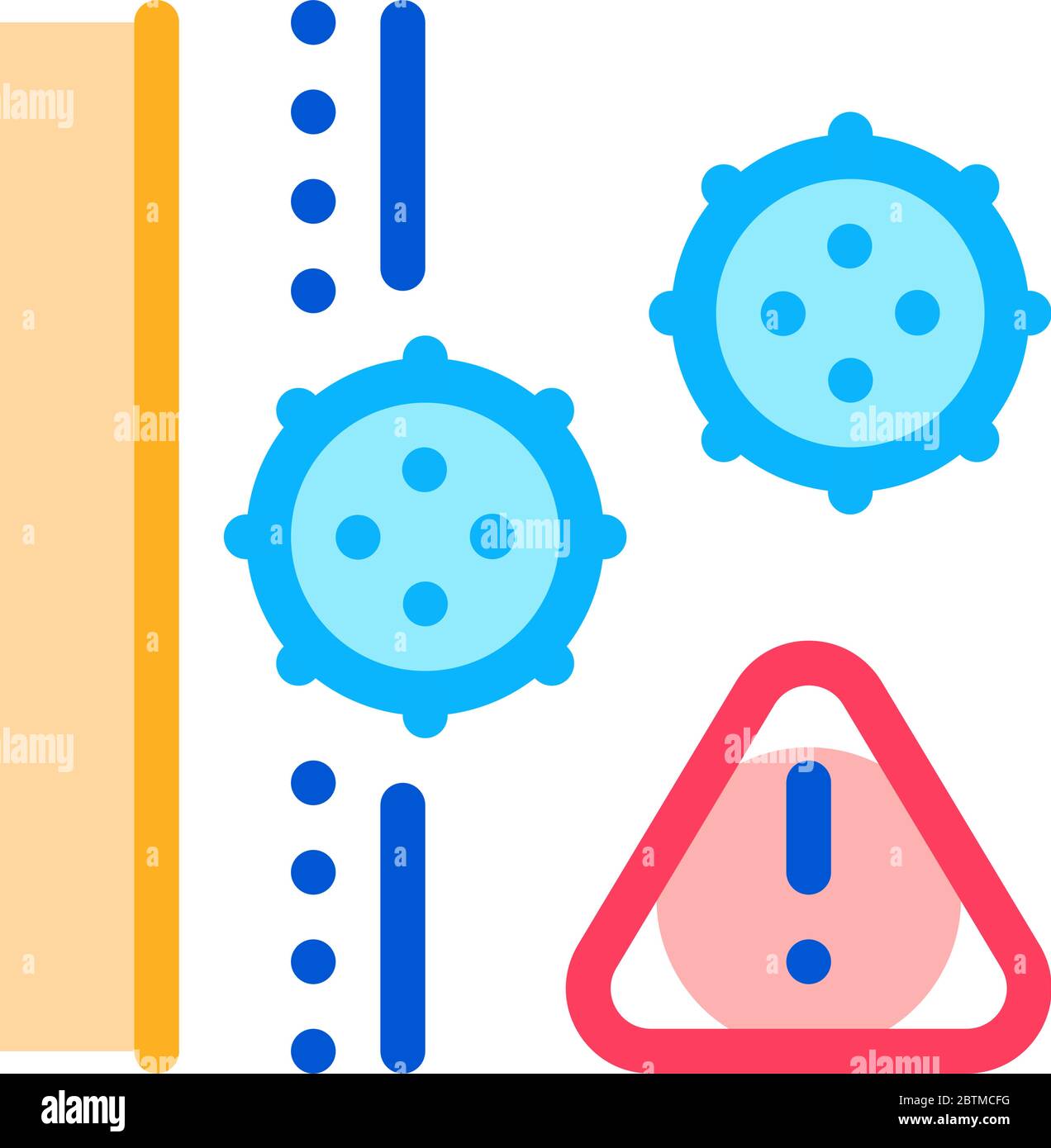 subcutaneous viruses icon vector outline illustration Stock Vector ...
