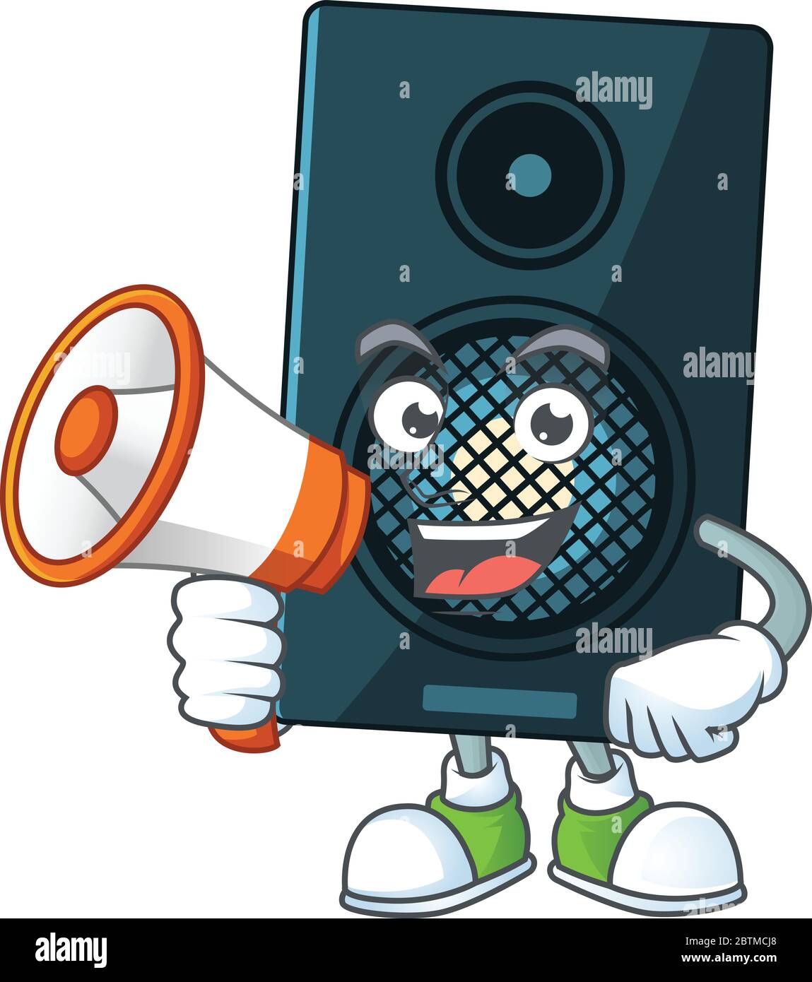 An image of sound system cartoon design style with a megaphone Stock ...
