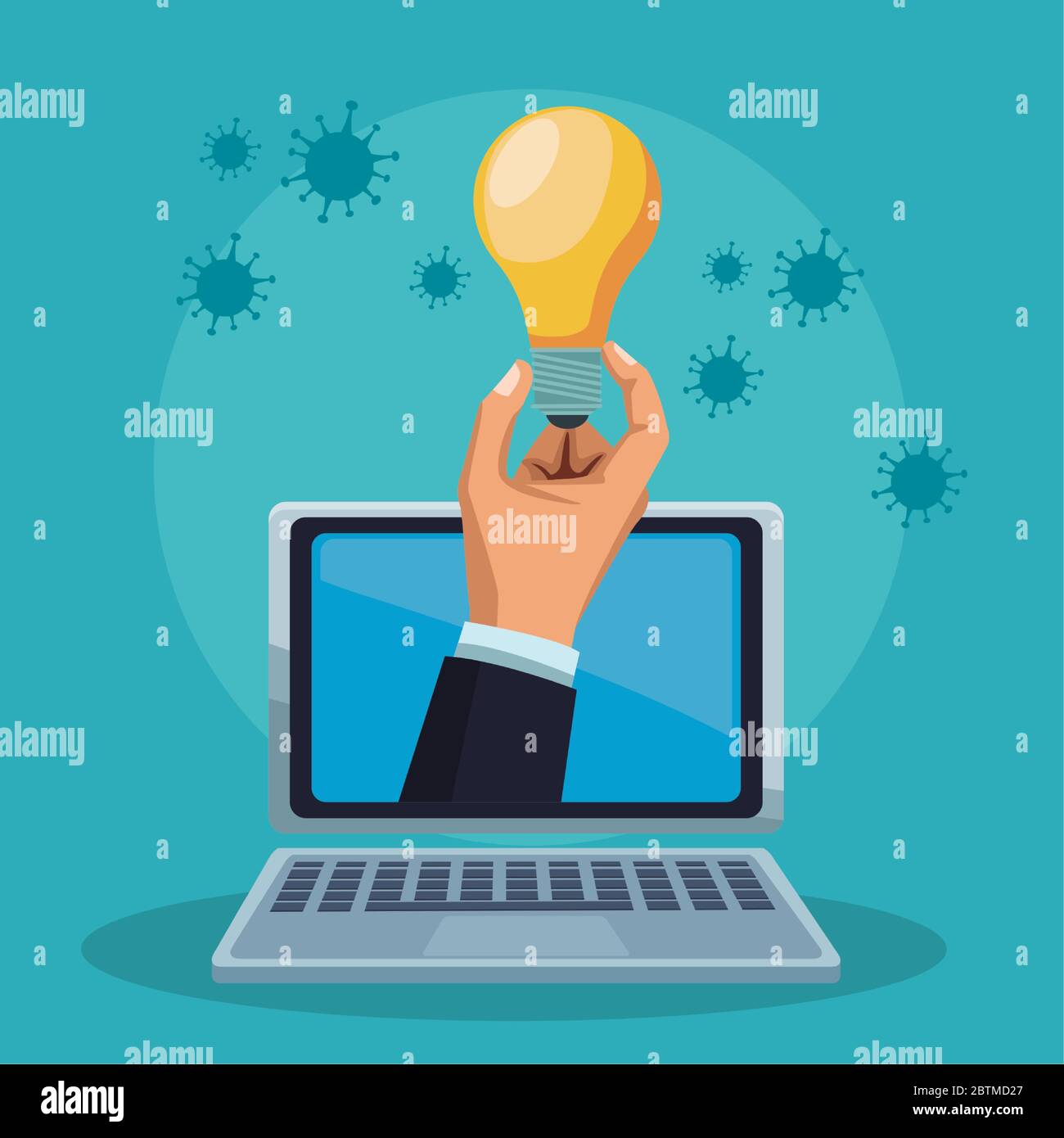 Businessman lifting in hand Stock Vector Images - Alamy