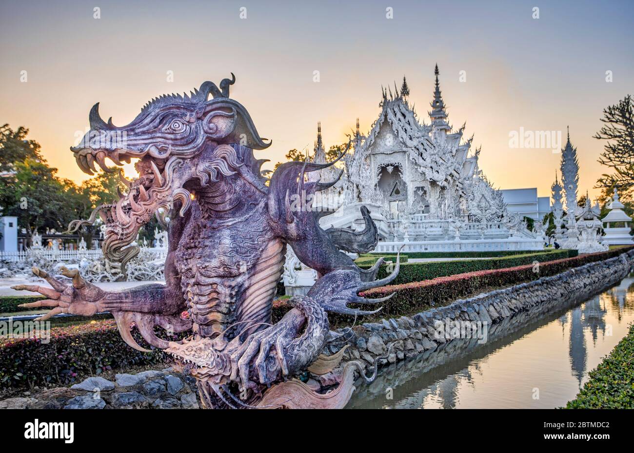 Thailand,, Chiang Rai City, The White Temple (Wat Rong Khun Stock Photo ...