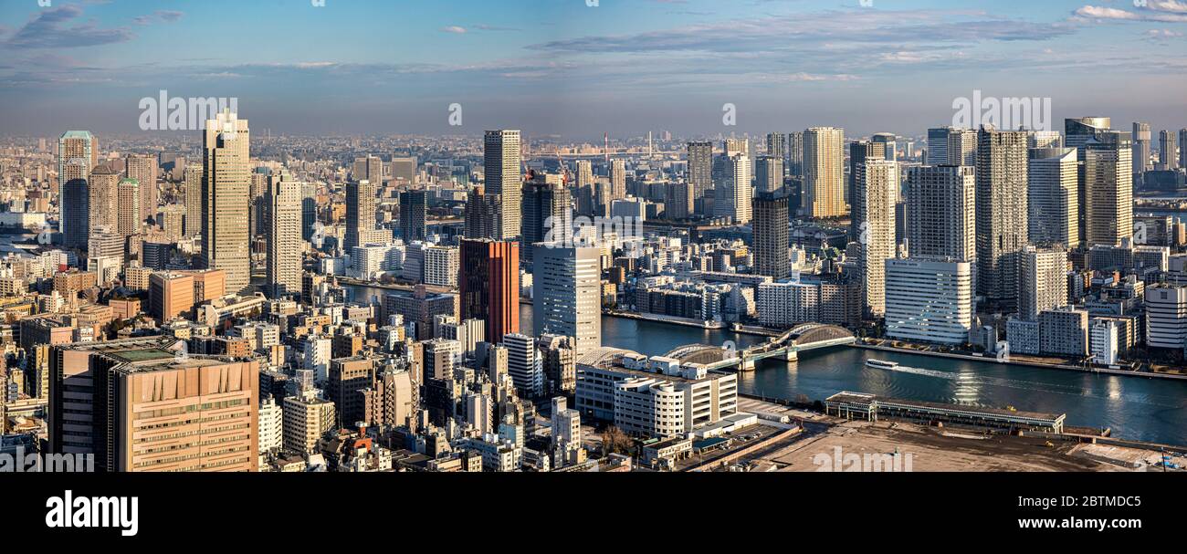 Japan ,Tokyo City, Chuo Ku Skyline Stock Photo - Alamy