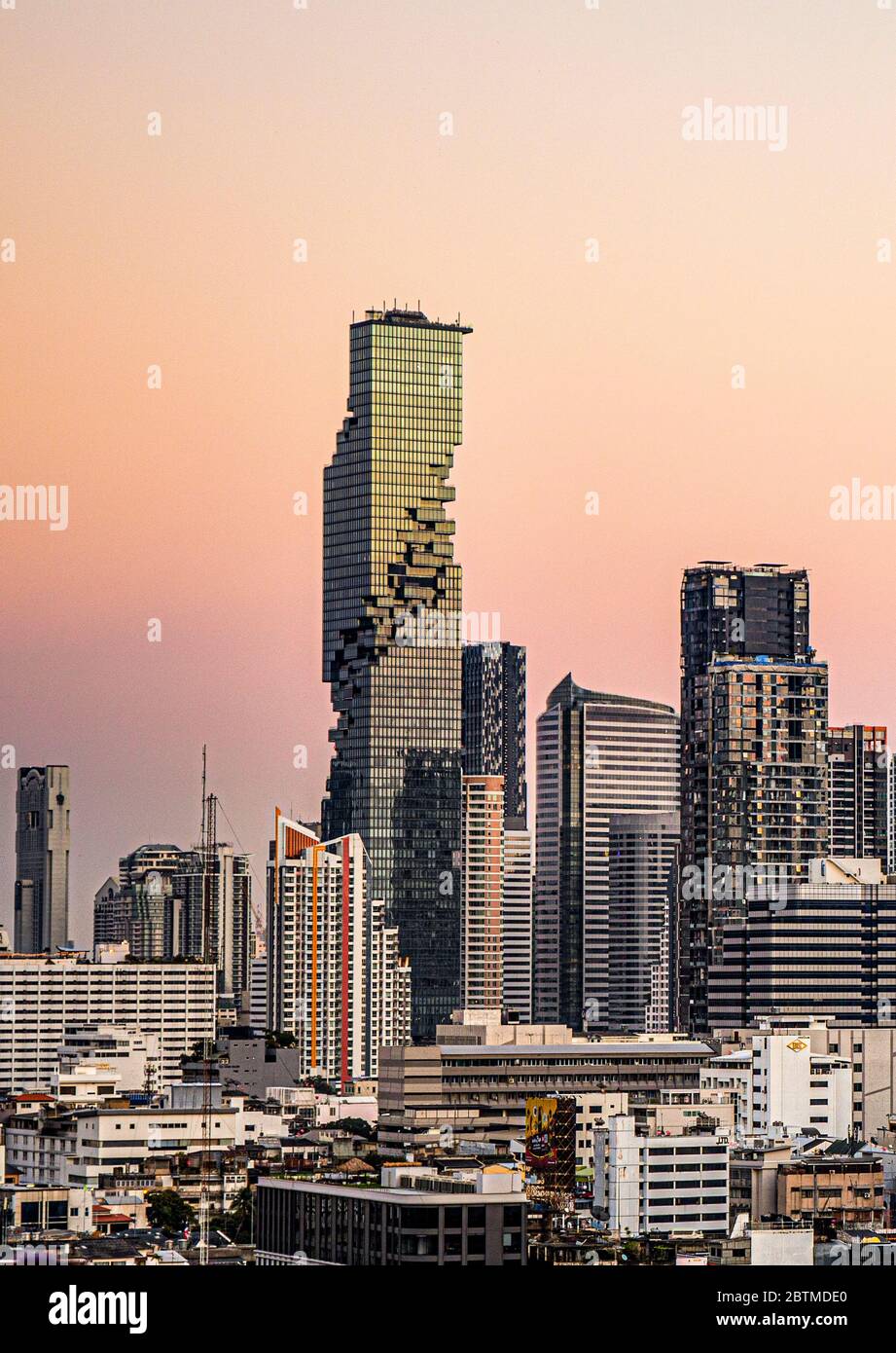 Thailand, Bangkok City,Bangrak District skyline from