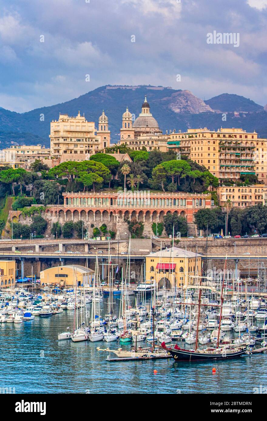 Genova city skyline hi-res stock photography and images - Alamy