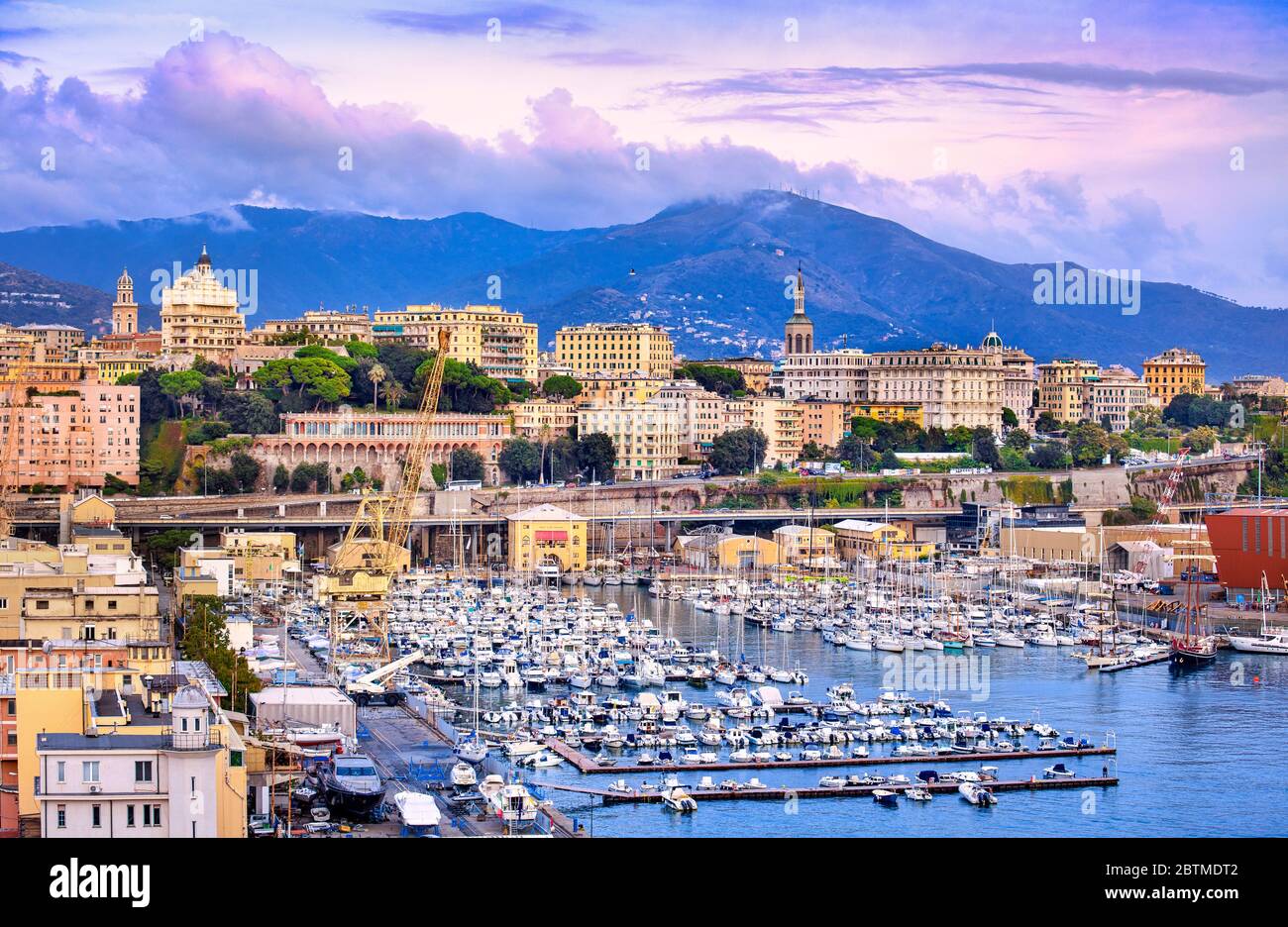 Genova city skyline hi-res stock photography and images - Alamy