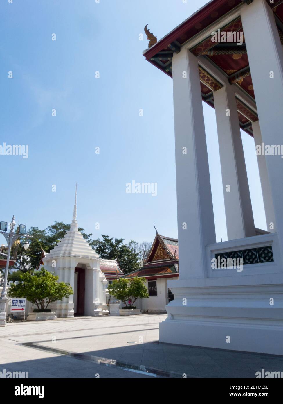 Loha Prasat Wat Ratchanatda temple in ฺBangkok Thailand Stock Photo - Alamy