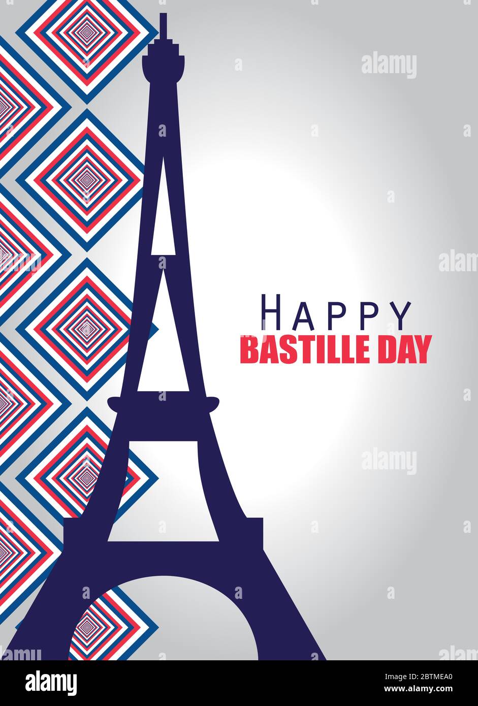 france eiffel tower design, Happy bastille day and french theme Vector ...